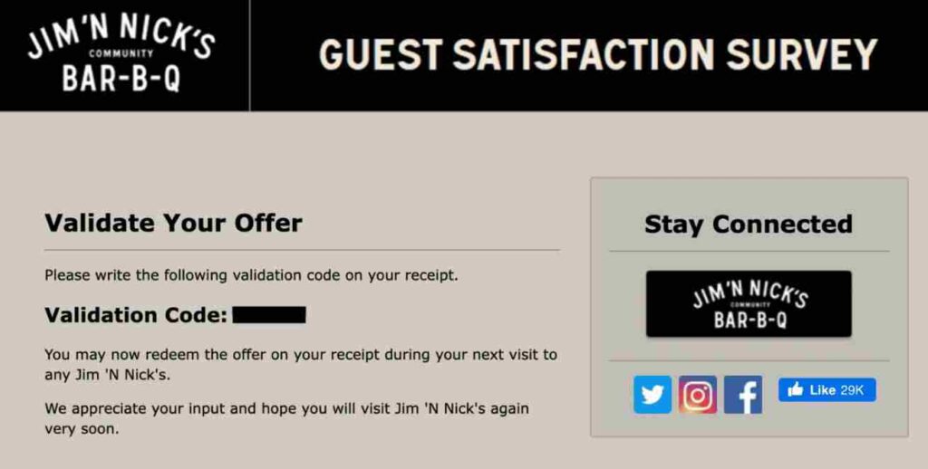 Jim ‘N Nick’s BBQ Survey – JNNSurvey.com ($5 Off Coupon)